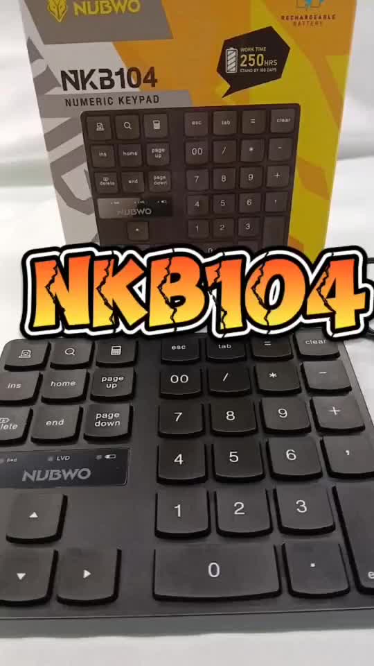 แป้นพิมพ์ตัวเลขไร้สาย NUBWO NKB-104 ,NKB-105 WIRELESS NUMERIC KEYPAD ...