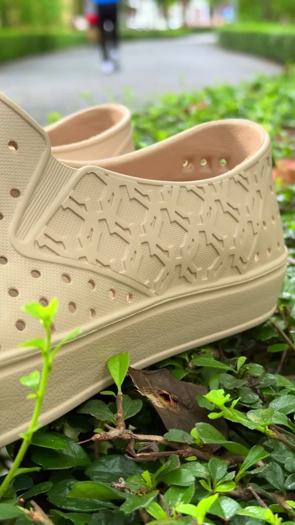 KHK SHOES รุ่น KHK ONE - BEIGE สีเบจ รองเท้ายางeva evashoes กันน้ำ คัท ...
