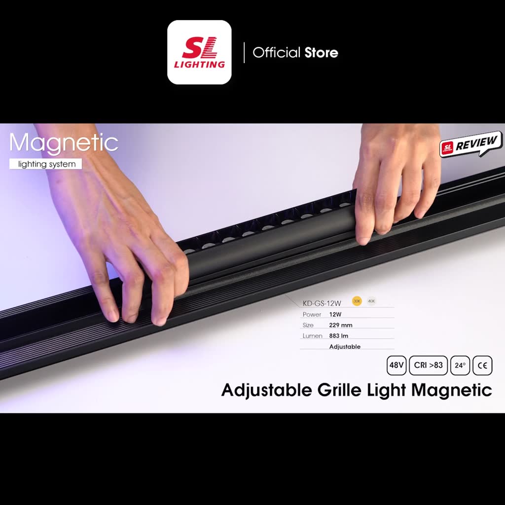 SL LIGHTING | Magnetic Track Light Rail โคมไฟรางแม่เหล็ก 20 มิลลิเมตร ...