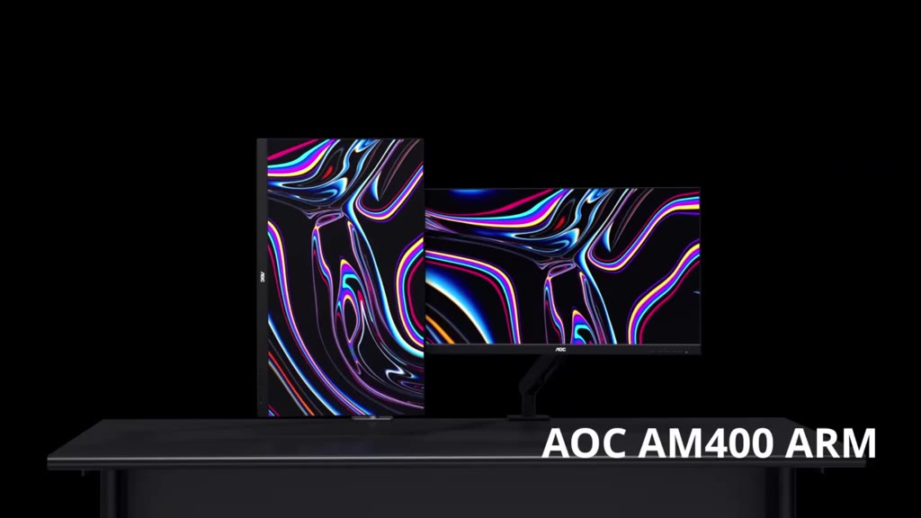 ⚡️ส่งด่วน ถูกสุด 4.4Monitor Arm AOC Ergonomic Design Single (AM400B ...