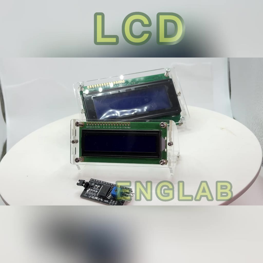 ENGLAB★ LCD1602A LCD2004 โมดูลจอแสดงผล, สีฟ้าสีเขียว, บอร์ดแสดงผล Arduino LCD16 × 2, IIC I2C ...