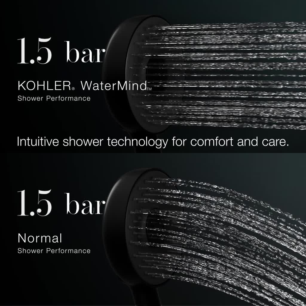 KOHLER Watermind technology round handshower หัวฝักบัวแบบทรงกลม 3 ระดับ ...