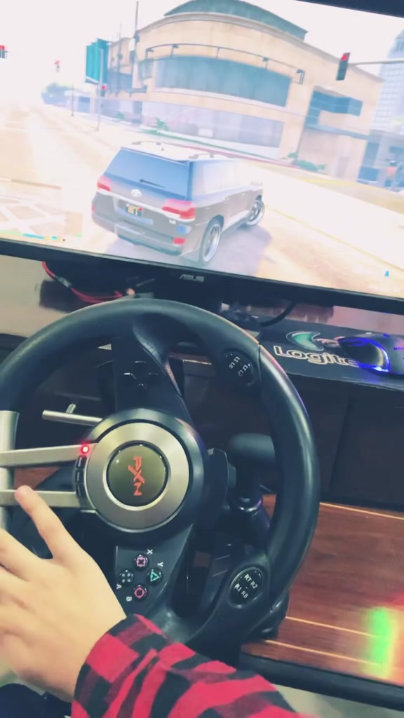 จอยพวงมาลัย pc ps3 ps4 xbox x-one จอยเกมส์ ขับรถ gamepad racing ...