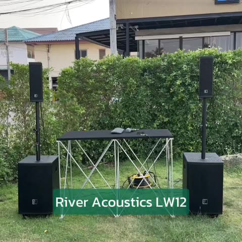 River Acoustics LW12 ลำโพงคอลัมน์แอคทีฟ active ซับ 12 นิ้ว DSP บลูทูธ ...