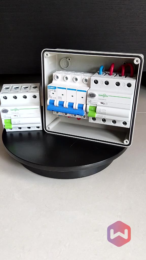 RCCB Type B เบรคเกอร์กันดูดกันรั่ว MCB รถEV charger Tongou เบรคเกอร์ ...