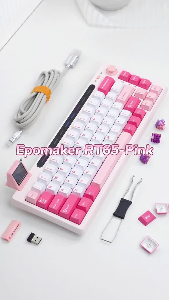 [โค้ดคุ้มลด 20%] EPOMAKER RT65 Retro Mechanical Keyboard with Mini ...