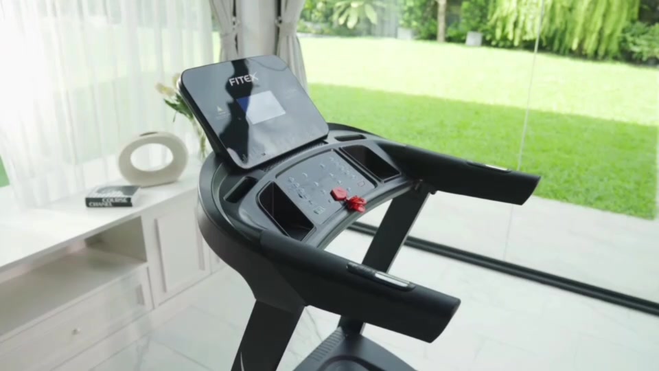 [ผ่อน 0%] ลู่วิ่งไฟฟ้า F55V 4.8 แรงม้า ลู่วิ่ง FITEX สายพาน48cm ความชันไฟฟ้า20ระดับ เชื่อมต่อ ...