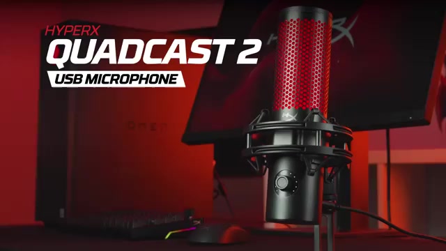 HyperX QuadCast 2 USB Microphone ไมโครโฟน | Shopee Thailand