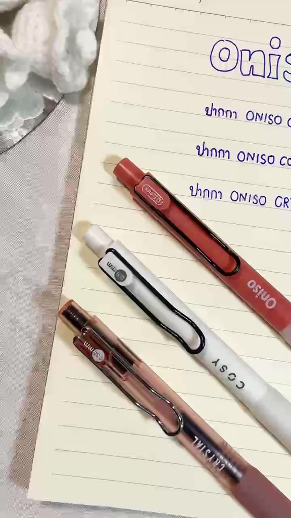 ปากกาเจลหัวลูกลื่น 2 ชั้น Oniso Gel Pen 0.5 MM ปากกาเจลแห้งไว รุ่น 9133 ...