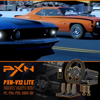 PXN V12 Lite 6Nm Bundle ชุดพวงมาลัย สำหรับ PC และ PC, PS4, PS5, Xbox ...
