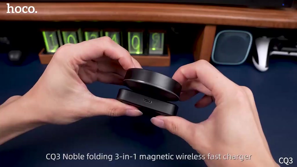 hoco CQ3/CQ7/CQ8 แท่นชาร์จไร้สาย 3 in1 แท่นชาร์จ ชาร์จเร็ว15W ชาร์จโทรศัพท์/นาฬิกา/หูฟัง ...