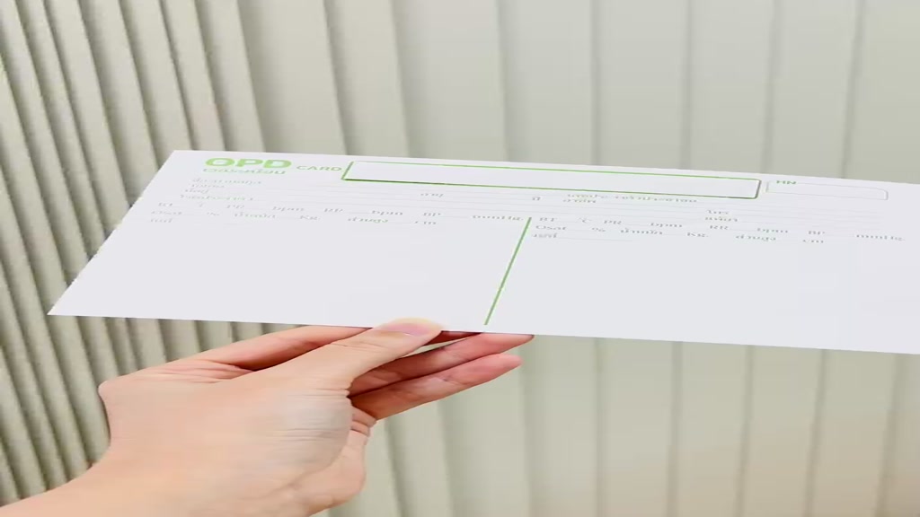 OPD card ใบประวัติการรักษา สามารถใส่ชื่อ และที่อยู่คลินิกได้ 1 แพ็คมี ...