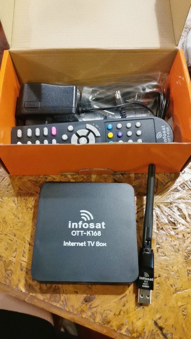 รีวิว กล่องรับสัญญาณทีวี INFOSAT OTT-K168 กล่องอินเตอร์เน็ตทีวี ...