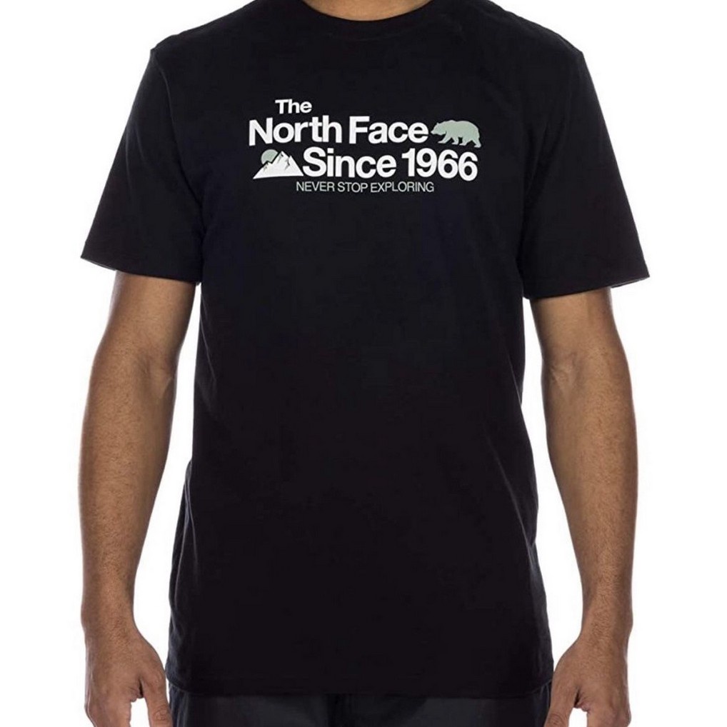 Hapi Dog เสื้อยืดชาย เสื้อยืดแขนสั้น พิมพ์ลาย The NORTH FACE สไตล์ ...