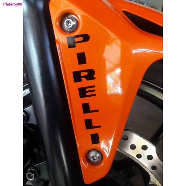 จัดส่งจากกทมสติ๊กเกอร์ โลโก้ PIRELLI Sticker 1ชุดมี2ชิ้น จัดส่งภายใน24 ...