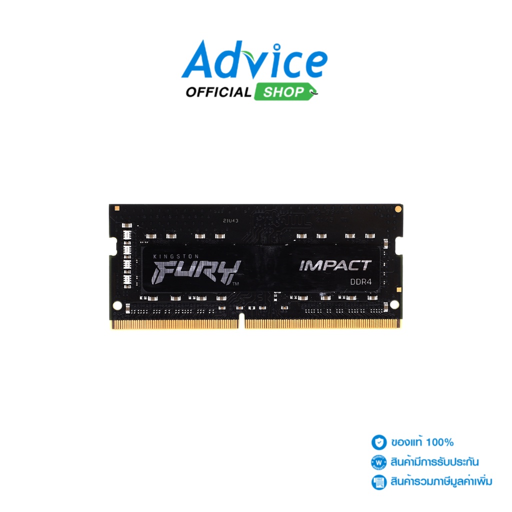 KINGSTON RAM แรม DDR4(2666, NB) 16GB KINGSTON FURY IMPACT (KF426S16IB/16) - A0144070 | Shopee ...