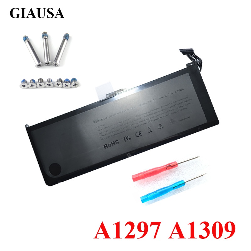 ขายส่งแบตเตอรี่ A1309สำหรับ Apple Macbook Pro 17นิ้ว A1297 2009ฟรีสกรู ...