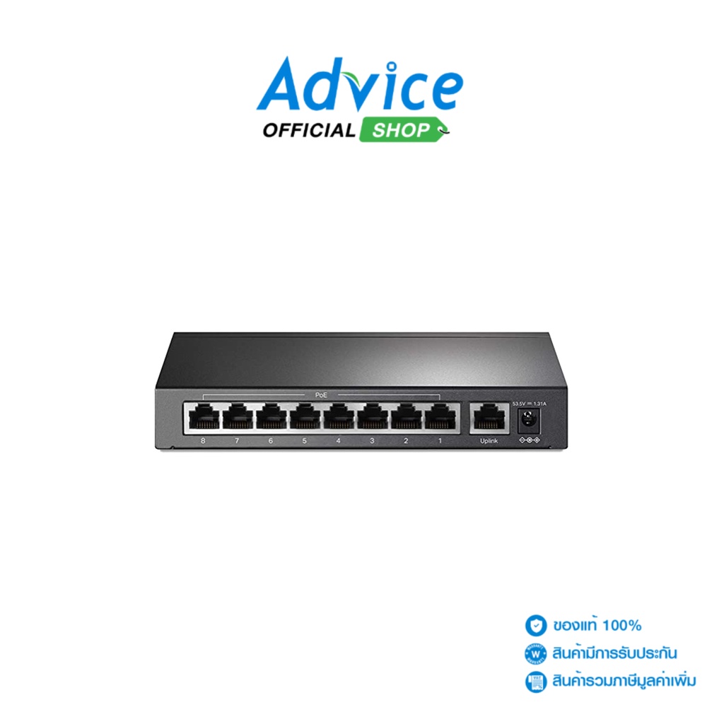 TP-LINK Switching Hub 8 Port TL-SF1009P (7'',8 POE ,+1 Uplink ...