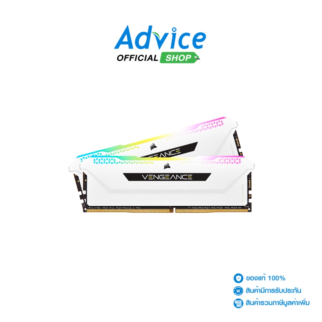 CORSAIR RAM แรม DDR4(3600) 16GB (8GBX2) CORSAIR VENGEANCE RGB PRO SL ...