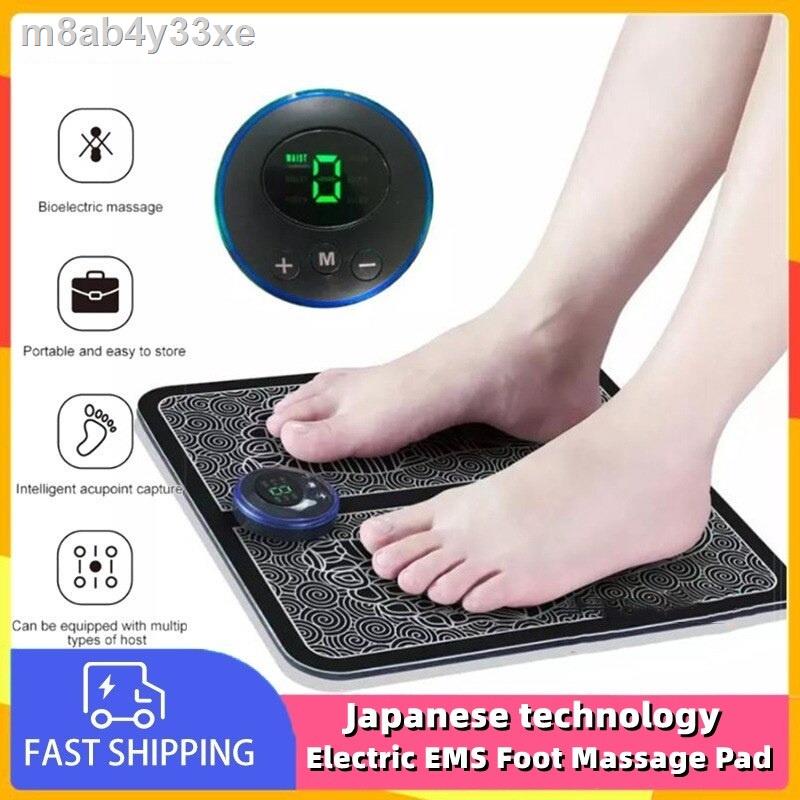 Japan Electric EMS Foot Massage Pad Relief Fatigue Micro Current Pulse ...