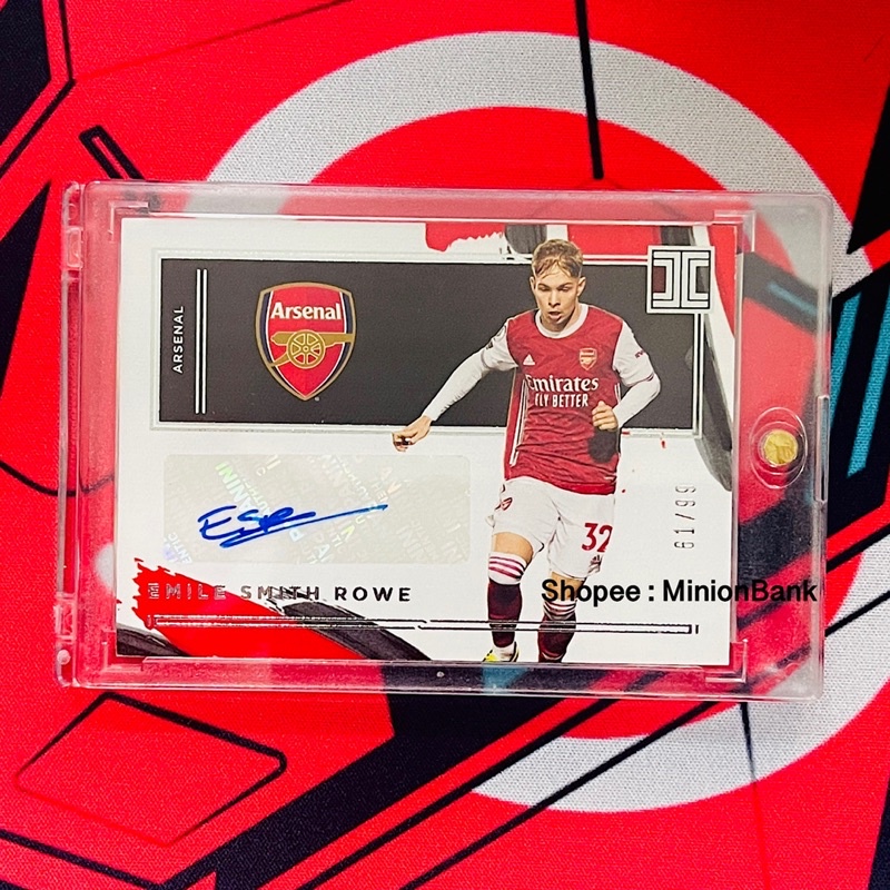 PANINI IMPECCABLE EMILE SMITH ROWE AUTOGRAPH /99 ARSENAL ลายเซ็น การ์ด ...