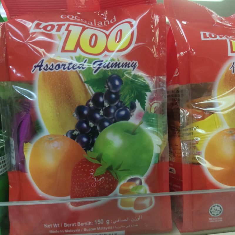 Cocoaland lot100 ลูกอมเยลลี่ผลไม้แบ่งร้อยชิ้นขนมไฮโดรลิค | Shopee Thailand