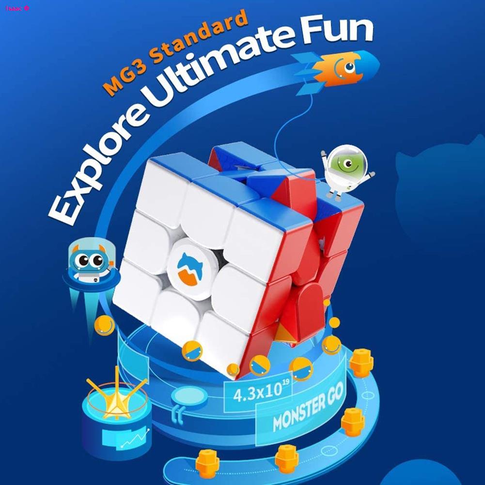 จัดส่งจากกทม【KC】 รูบิค Cube GAN Monster GO Ai EDU 3X3 V2 M Magnetic มีแม่เหล็ก รูบิก MG3 Rubik ...