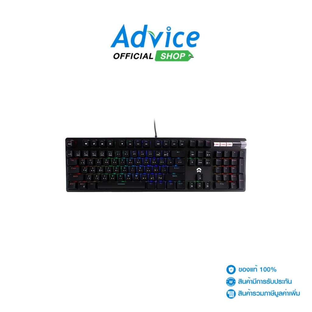 OKER KEYBOARD OKER K-430 GAMING RGB (BLACK) - (BLUE-SWITCH) | Shopee ...