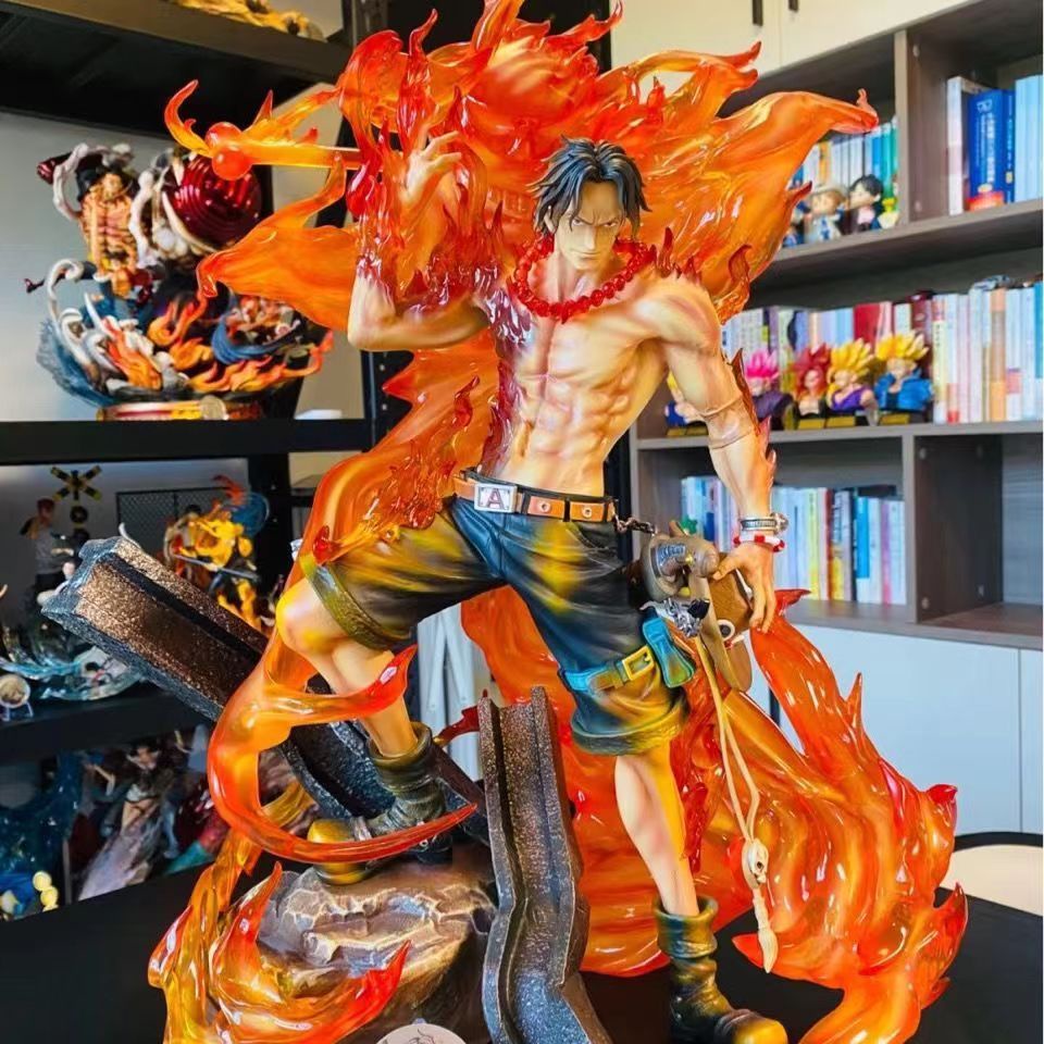 One Piece OverSized Portgas·D·Ace Figure(With LED) | Shopee Thailand