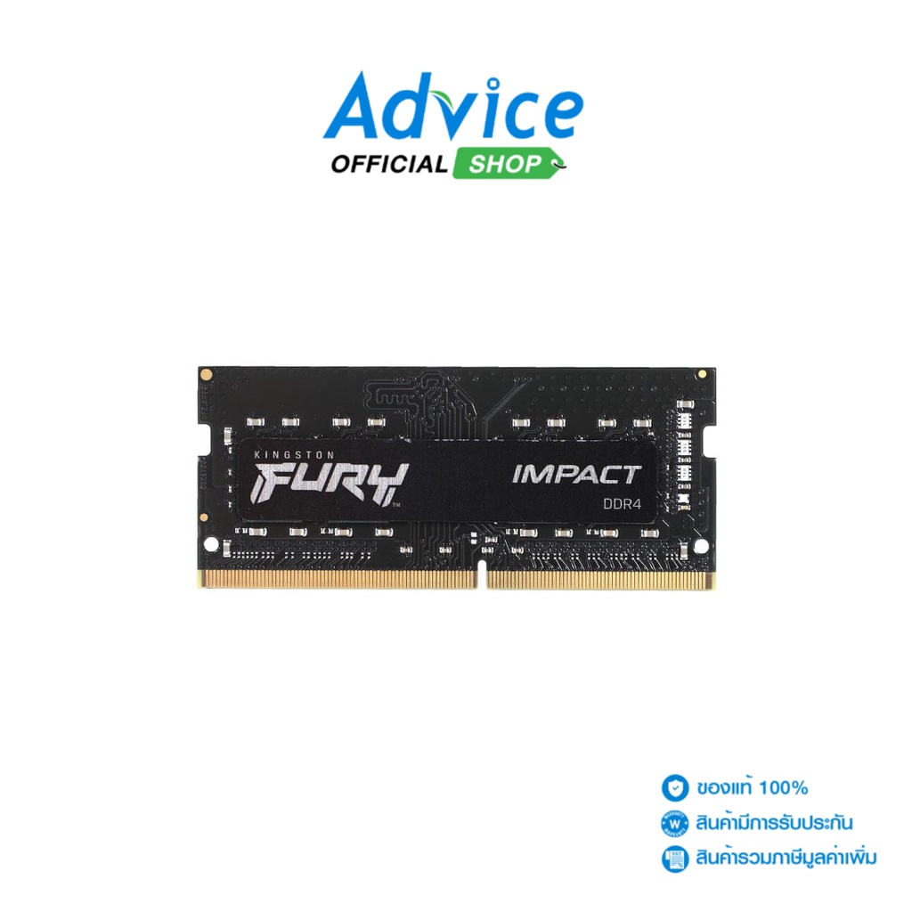 KINGSTON RAM แรม DDR4(3200, NB) 16GB FURY IMPACT (KF432S20IB/16) - A0138062 | Shopee Thailand