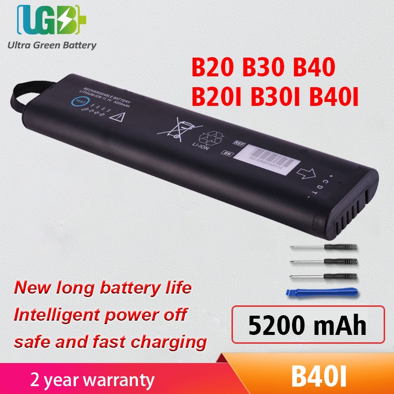แบตเตอรี่เดิมสำหรับ GE B20 B30 B40 B20I B30I B40I ECG แบตเตอรี่ ...