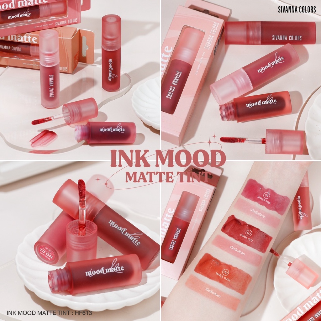 Tint Sivanna Colors Ink Mood Matte HF613 ลิปจุ่มใช้ทาริมฝีปากให้ดูฉ่ำ ...