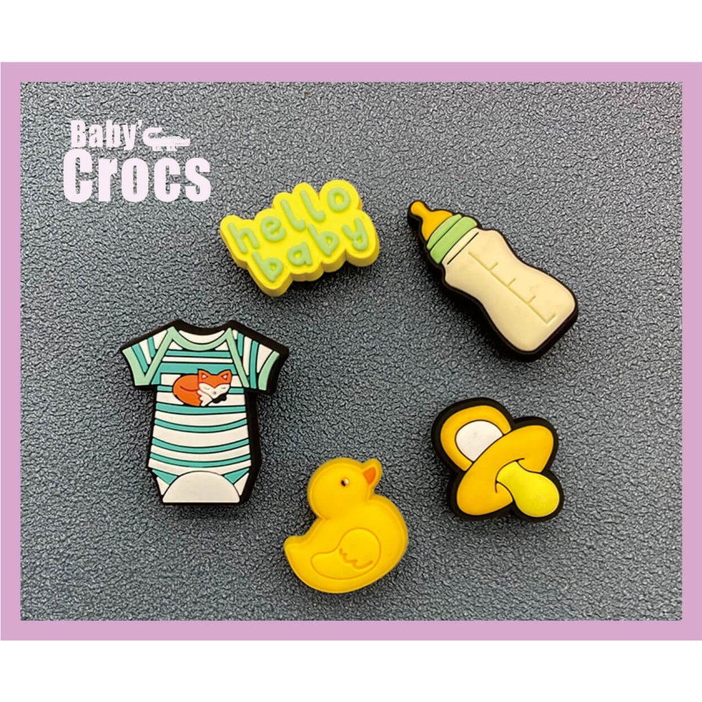 ใหม่ crocs jibbitz Charms / รองเท้าแตะ (คุณภาพสูง) / jibbitz Set ...