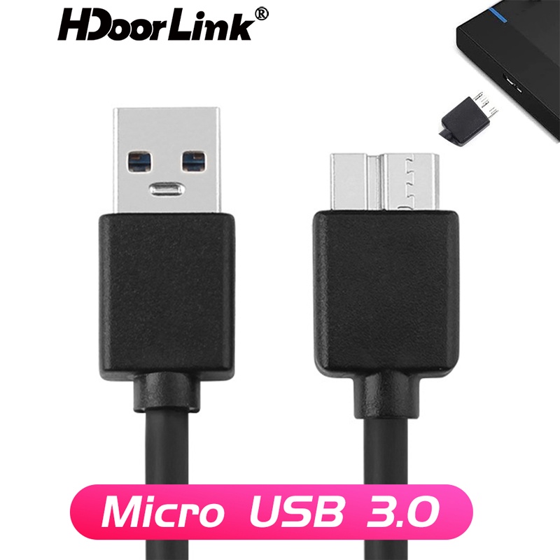 Hdoorlink สาย USB 3.0 Micro B สำหรับฮาร์ดดิสก์ไดรฟ์ภายนอก สาย HDD AM ...