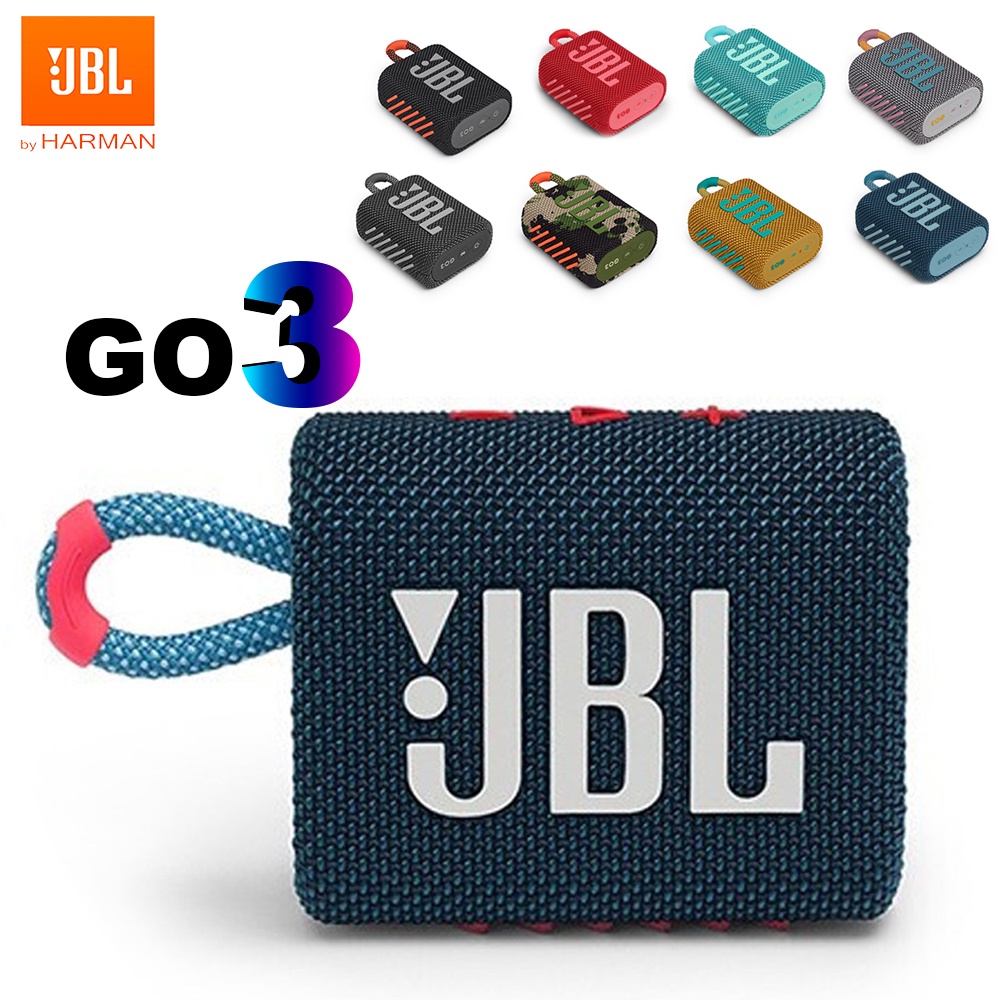 ของแท้ 100% JBL GO 3 GO3 ลําโพงซับวูฟเฟอร์บลูทูธไร้สาย IP67 กันน้ํา ขนาดเล็ก | Shopee Thailand