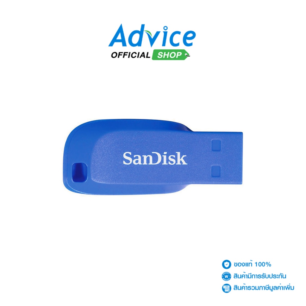 SANDISK Flash Drive 32GB (SDCZ50C) CRUZER Blue - A0124612 | Shopee Thailand