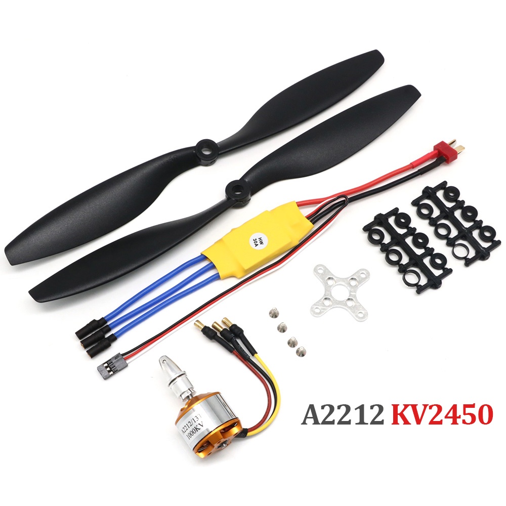 มอเตอร์ไร้แปรงถ่าน A2212 2212 A2208 2208 2-3S DC และใบพัด 30A ESC+1045 ...