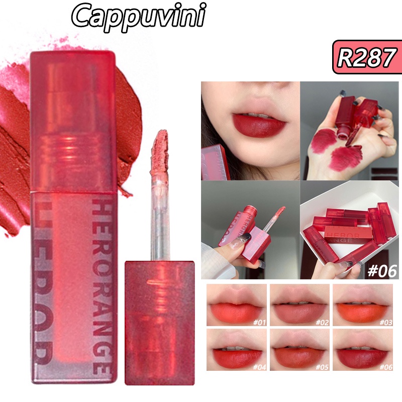 Cappuvini ลิปกลอส เนื้อแมตต์กํามะหยี่ 3 กรัม / ชิ้น HERORANGE | Shopee Thailand