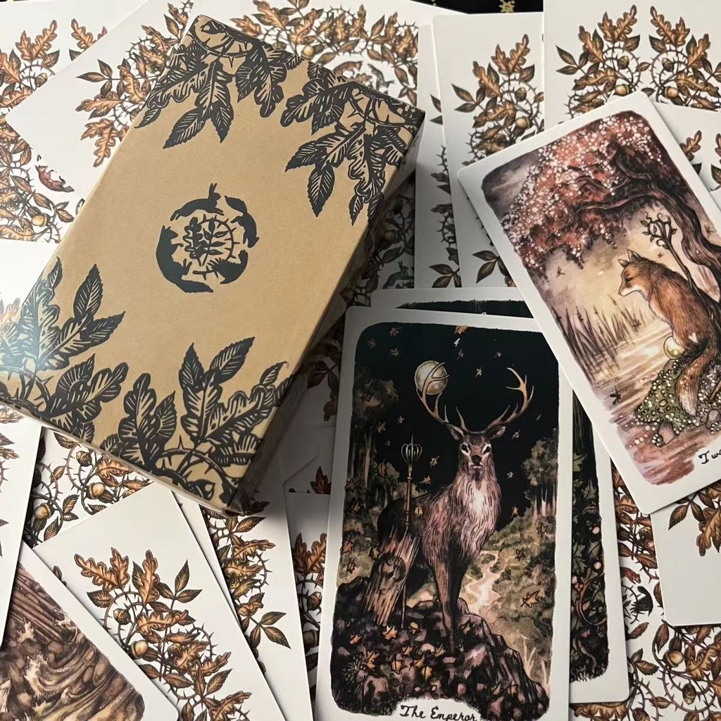 Forest Secret Land Tarot 12X7 Oak, Ash & Thorn Tarot ภาษาอังกฤษเกม ...