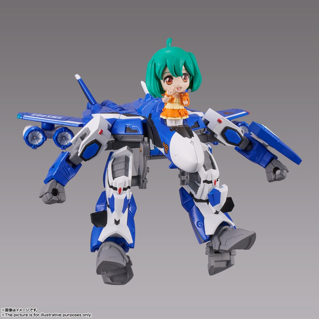 Bandai Spirits Tiny Session Macross F Vf-25G Messiah Valkyrie (Michelle Machine) พร้อม Ranka ...