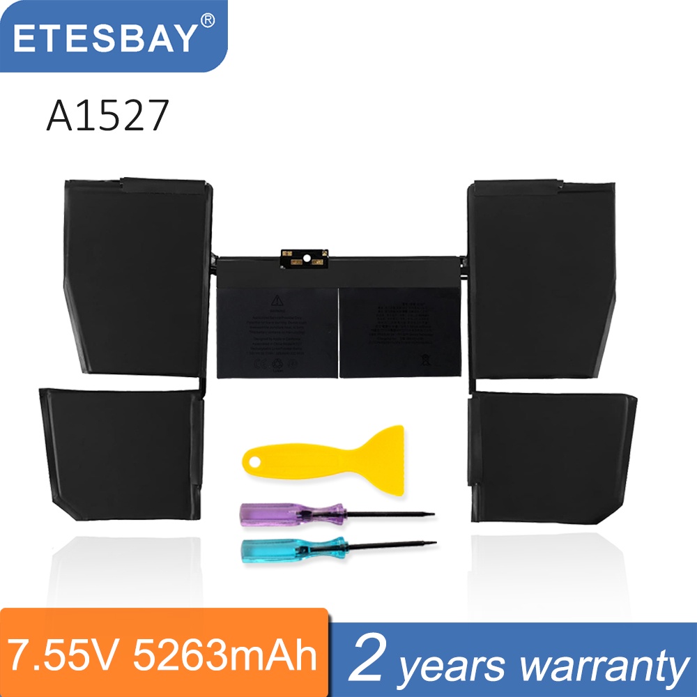 ETESBAY A1527 A1705แบตเตอรี่แล็ปท็อปสำหรับ MacBook Retina 12 "; A1534 ...