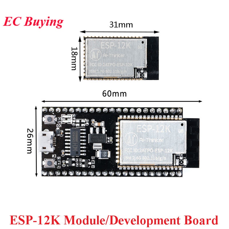 Esp-12k ESP32 S2 Development Board ESP8266 Wireless Wifi Module ESP-12 ESP32-S2 Node | Shopee ...