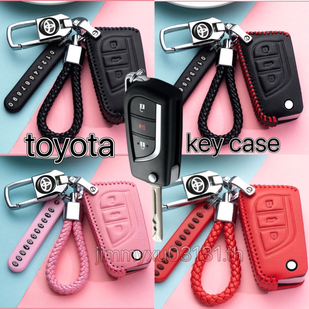 พร้อมส่ง เคสกุญแจรีโมทรถยนต์ แบบหนัง พับได้ สําหรับ Toyota Altis 2014 ...