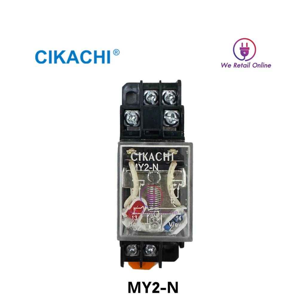 รีเลย์ พร้อม ซ็อกเก็ต Relay with+Socket MY2 MY4 ใช้ไฟ 220v cikachi ...