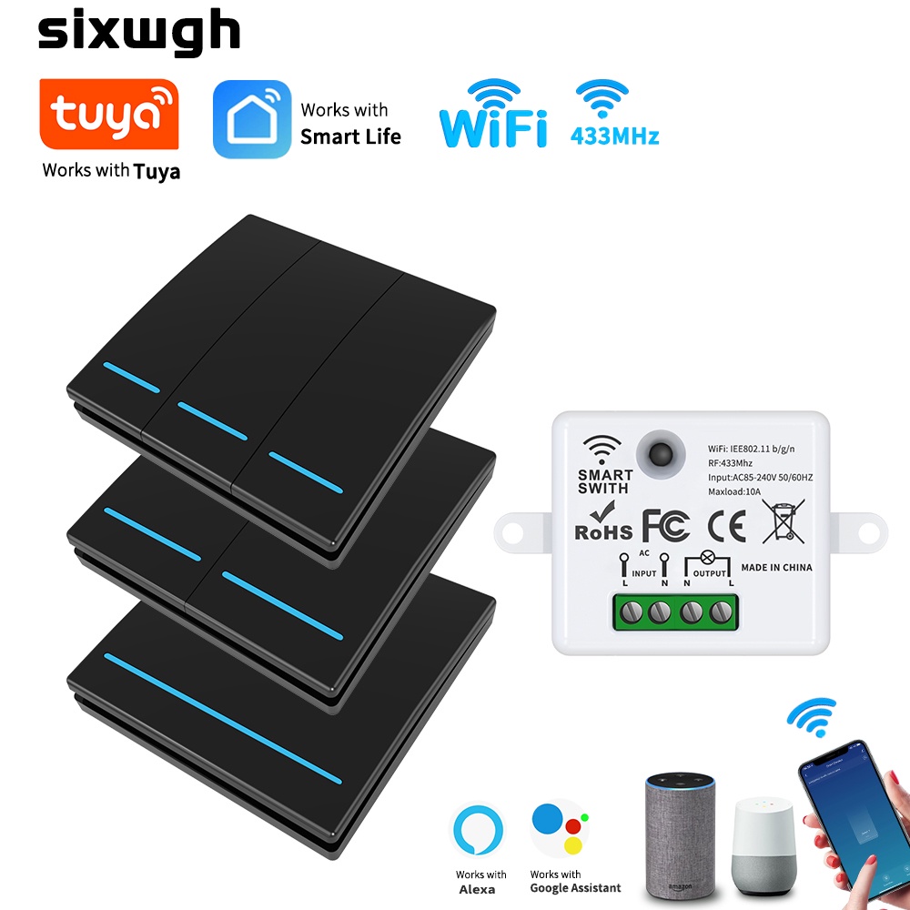 Tuya WiFi smart switch สวิตช์ไร้สาย WiFi สวิตช์ WiFi สวิตช์ไร้สาย ...