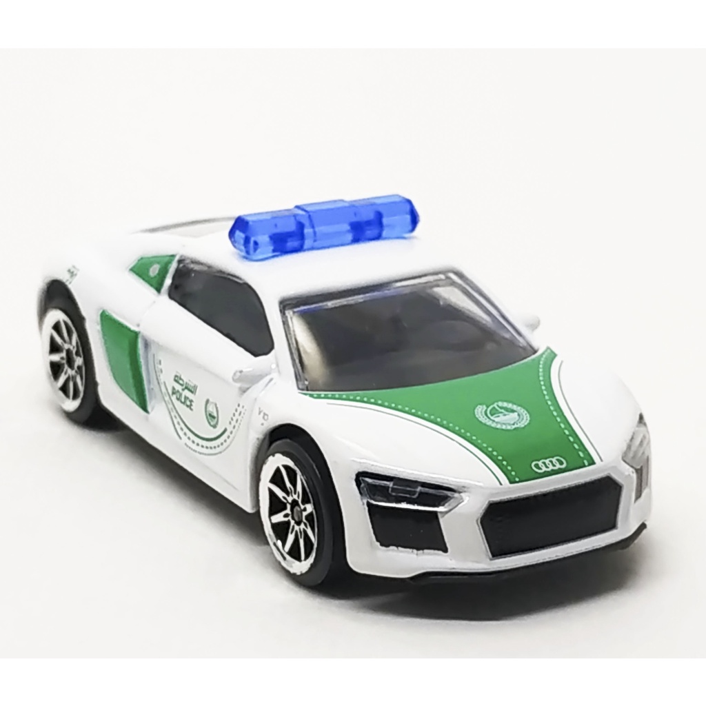 Majorette Audi R8 V10 - Dubai Police (New) White ล้อ 8S Scale 1/58 (8cm ...
