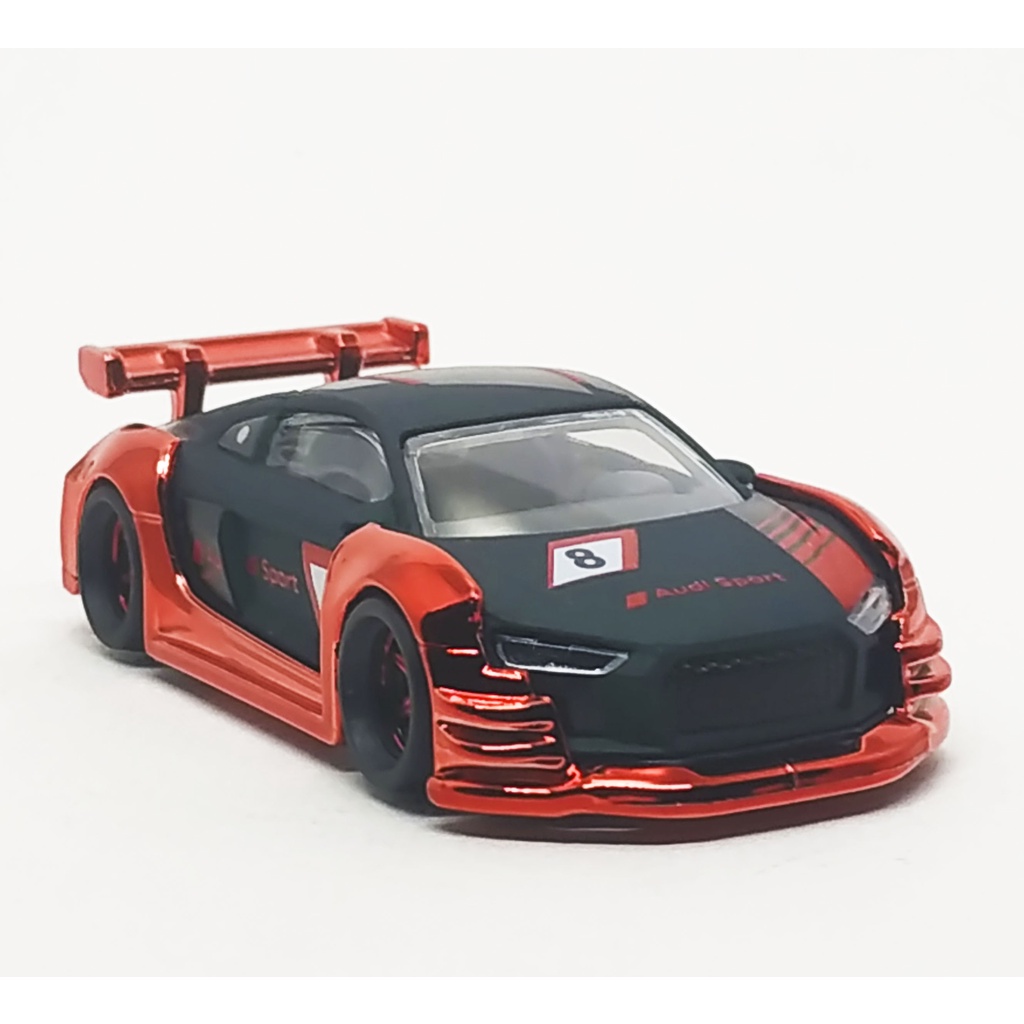 Majorette Audi R8 V10 - Tune Ups no.8 Matte Dark Green ล้อ 6SR Scale 1/ ...