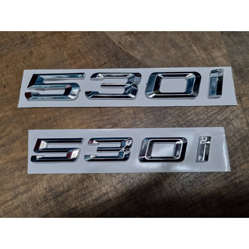 วัดก่อนสั่งซื้อ โลโก้ตัวอักษร *530i* ติดบีเอ็ม ด้านหลัง มีสองไซส์ BMW ...