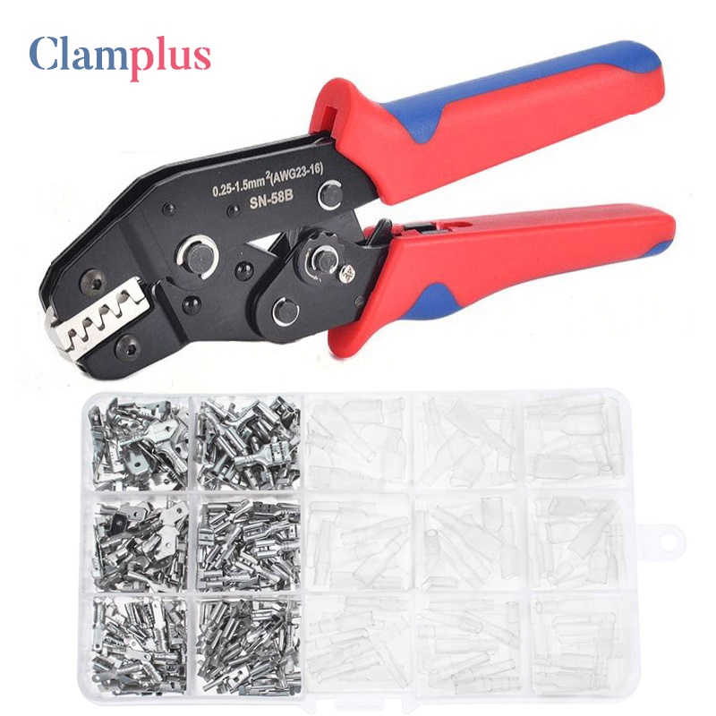SN-58B Crimping Plier Crimp Quick Splice 2.8/4.8/6.3Mm ชาย/หญิง Spade ...