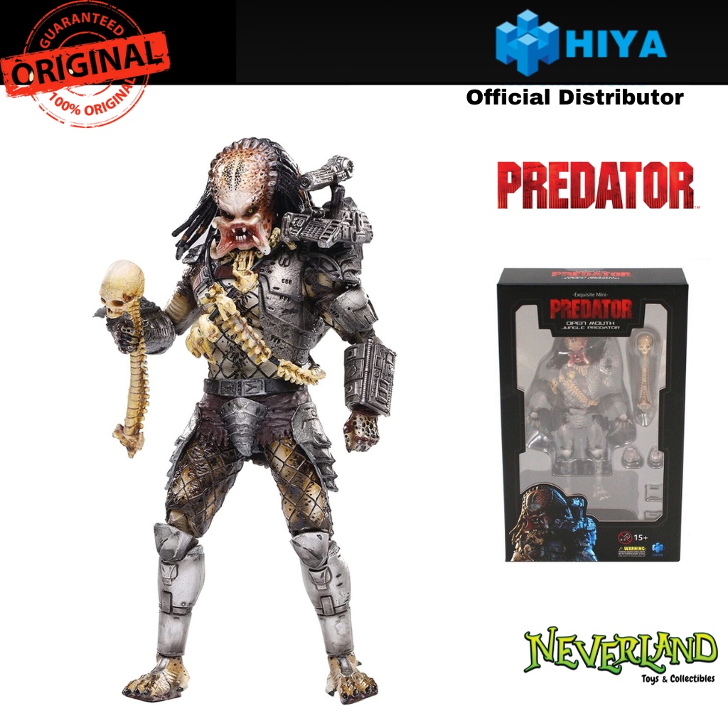 Hiya Toys Predator Open Mouth Jungle Predator Action Figure Exquisite ...